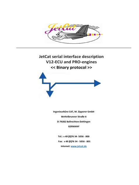 Jetcat Binary Protocol V22 04 06 B Pdf Transmission Control