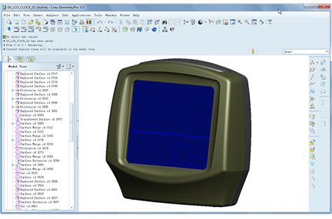Lcd电子钟全结构3d图和cad图 Proe Proe5 0 模型图纸下载 懒石网