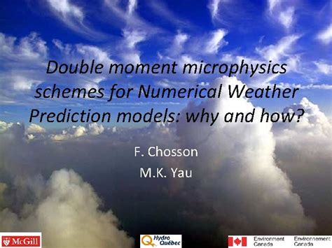Double Moment Microphysics Schemes For Numerical Weather Prediction