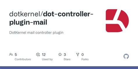 GitHub Dotkernel Dot Controller Plugin Mail DotKernel Mail Controller Plugin