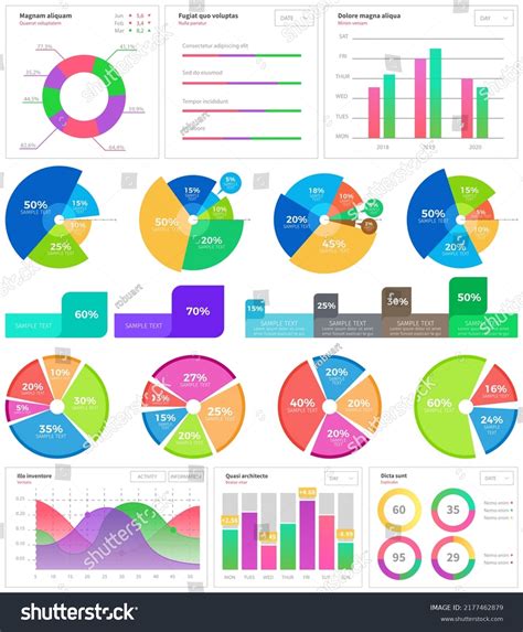 Infographic Chart Vector Template Annual Statistics Stock Vector Royalty Free 2177462879