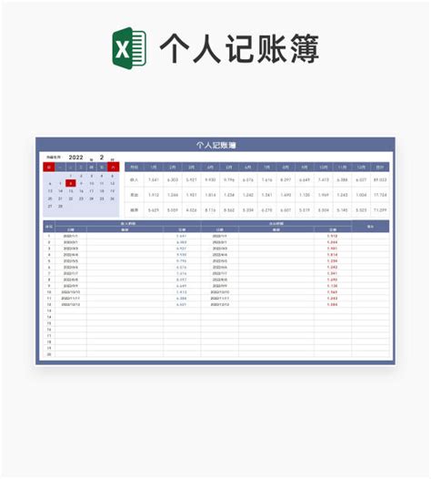 个人记账excel表格下载 完美办公