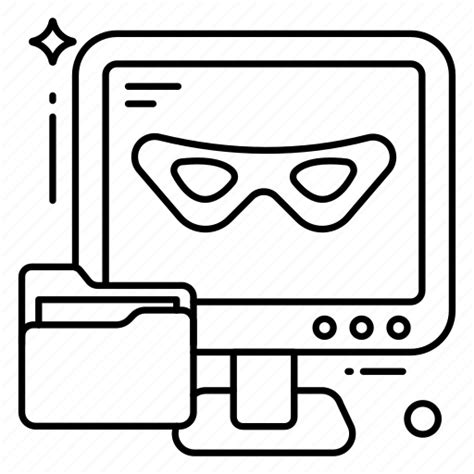 System Hacking Computer Hacking Cybercrime Cyber Attack Monitor Hacking Icon Download On