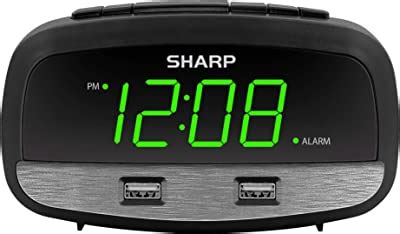 Amazon Com SHARP Digital Alarm With AccuSet Automatic Smart Clock Never Needs Setting