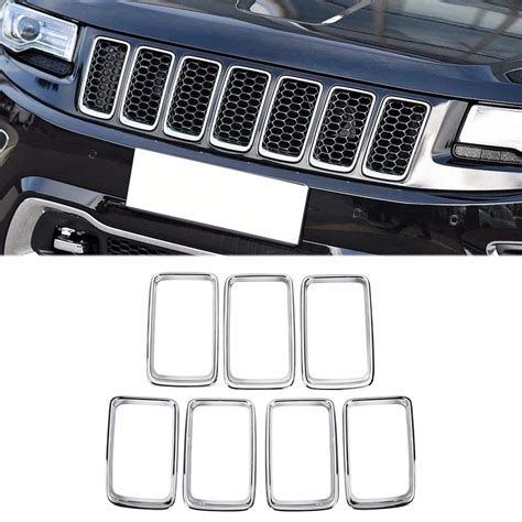Jimen Compatible With Jeep Grand Cherokee 2014 2016 7pcs Front Grill
