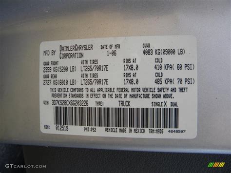 Dodge Ram Color Codes Psoriasisguru Com