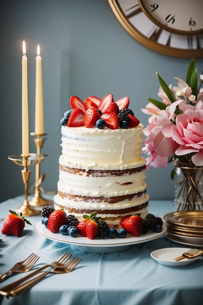 Premium Ai Image Cake Table