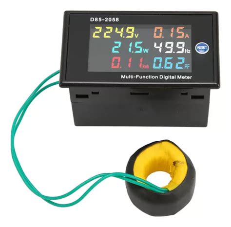 Medidor De Corriente Alterna Digital Lcd Monofásico Medidor Cuotas Sin Interés