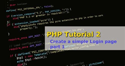 PHP Tutorial Create A Simple Login Page Part Source Code Explained AnupTechTips