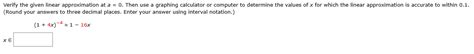 Solved Verify The Given Linear Approximation At A0 ﻿then