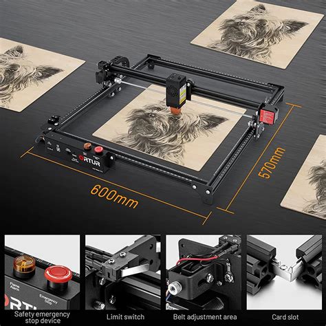 Ortur Laser Master 2 Pros2 4040cm 테이블 레이저 조각기 커터 목공용 강력한 목재 금속 Cnc 조각