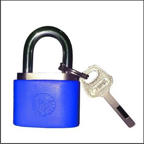 With Key Blue Safety Padlocks Padlock Size 40 50 Mm Polished At Rs 100 Piece In New Delhi