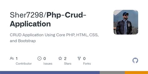Github Sher Php Crud Application Crud Application Using Core Php Html Css And Bootstrap