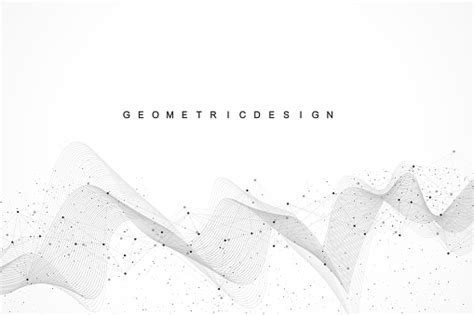 연결된 선과 점으로 추상 신경총 배경 플렉서스 기하학적 효과 복합체가 있는 빅 데이터 컴플렉스 라인 신경총 최소한의 배열 디지털