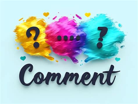 Premium Photo Photo Of Comment Text With Speech Bubble Effect Casual And Handwritte For