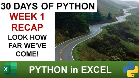 Python In Excel Week 1 Recap Whats Next Diarmuid Early
