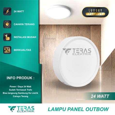 Jual Lampu Downlight Panel Led Outbow Watt Lampu Plafon Downlight W White Kota