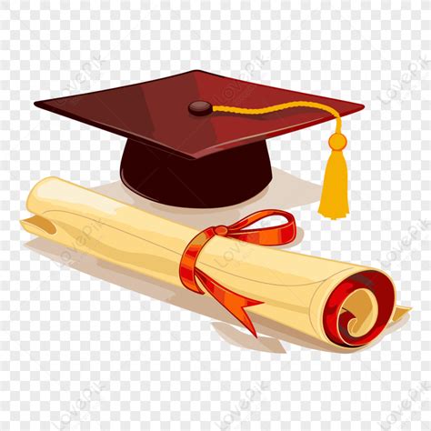 졸업 졸업장 벡터만화클립 아트상표 Png 일러스트 무료 다운로드 Lovepik