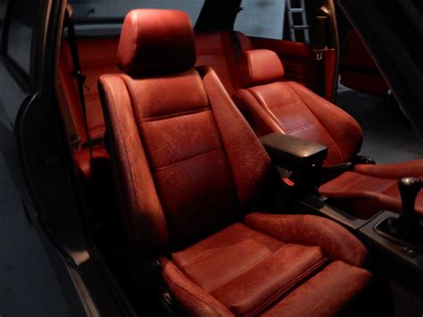 Cardinal Red Interior 1988 Bmw E30 M3