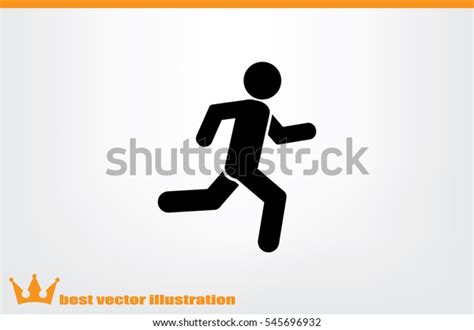 Man Running Icon Vector Illustration Eps Stock Vector Royalty Free Shutterstock