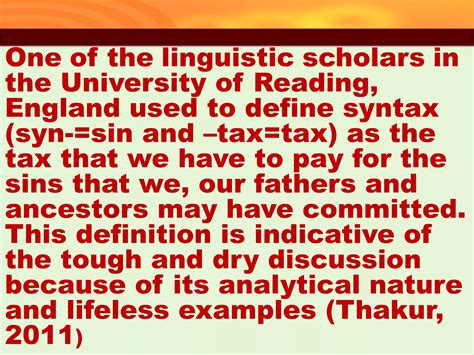 Updating Lecture 1 Introduction To Syntax Pdf Ear Nose And Throat