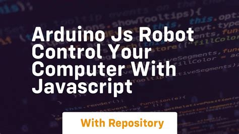 Arduino Js Robot Control Your Computer With Javascript Youtube