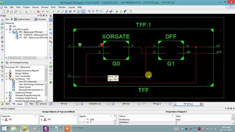 Designing T Flip Flop In Vhdl Youtube