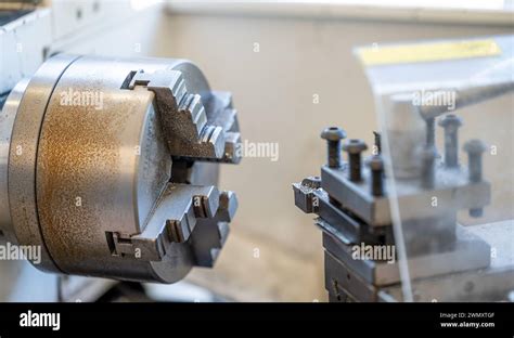 The Cnc Lathe Machine Mills Slotted Spindle Parts Made Of Brass And