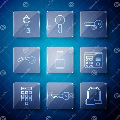 Set Line Password Protection Key Bicycle Lock Lock Broken Key Old And House Intercom System