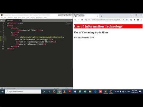 Inline CSS Example YouTube