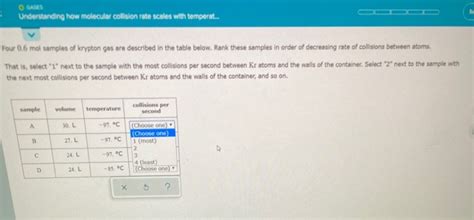 Solved Games Understanding How Molecular Collision Rate