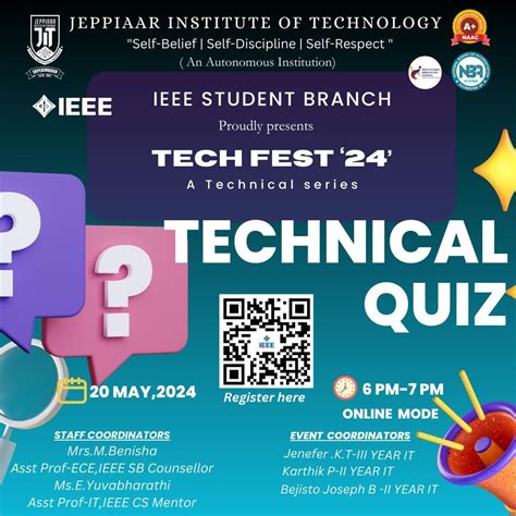 Benisha Xavier Vu3byi On Linkedin Ieee Jit Jittechfest Ieee Technicalquiz Engineering