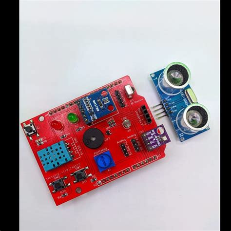 Jual Arduino Shield 12in1 Sensor DHT LDR Potensio DLL For Ardulora Arduino UNO TanpaSenTambhn