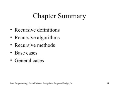 Chapter 13 Recursion Ppt
