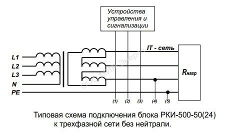Реле контроля изоляции РКИ-500-50 (24В) купить в МИР Энерго, Москва