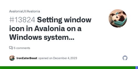 Setting Window Icon In Avalonia On A Windows System Doesnt Seem To