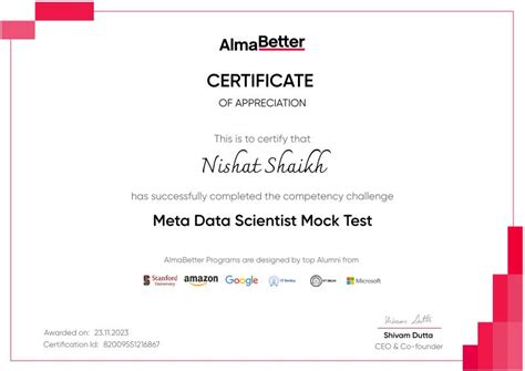 Nishat Shaikh On Linkedin Almabetter Certification Almabetter Learningwithalmabetter