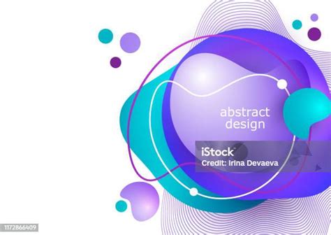 액체 페인트 스플래시의 추상적 인 모양과 트렌디 한 생생한 색상의 디자인 템플릿 미래 지향적 인 포스터 배너 브로셔 전단지 및 표지 0명에 대한 스톡 벡터 아트 및 기타