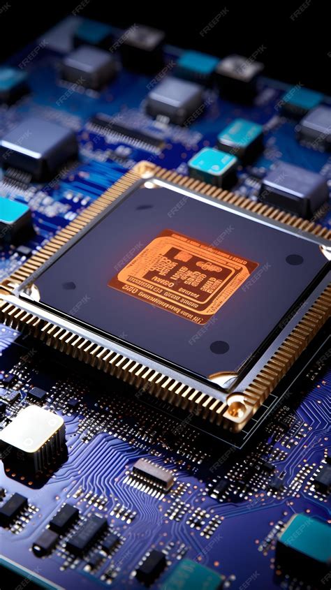 Premium Photo Detailed View Of Complex Multicore Cpu Microprocessor