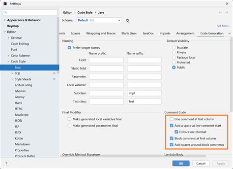 让 IDEA 注释加在行开头并添加空格 Higurashi kagome 博客园