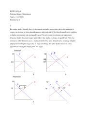 ECON A Set Answer Pdf ECON A Professor Kenny Christianson Tam Le