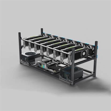 Veddha GPU Mining Rig Aluminum Stackable Case Open Air Frame ETH ZEC Bitcoin Bitcoin