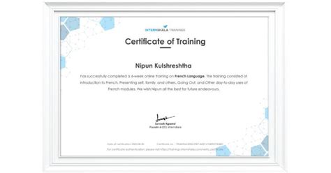 Nipun Kulshreshtha On Linkedin Successfully Completed The French