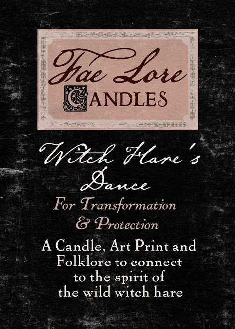 Fae Lore Candle Witchs Hare Dance — Nadia Turner