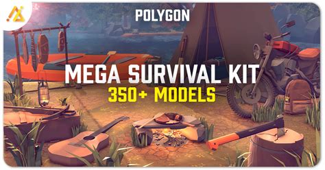 Poly Mega Survival Kit V21 3d Props Unity Asset Store