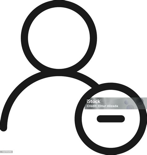 마이너스 기호가 있는 사용자입니다 흰색 배경에서 격리된 사용자 사인 벡터 그림입니다 친구 제거 사람 차단 0명에 대한 스톡 벡터 아트 및 기타 이미지 Istock