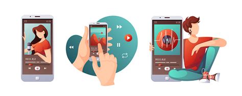 사람 마이크 스마트 폰 팟 캐스트 요소 팟 캐스트 스트리밍 온라인 쇼 블로깅 라디오 방송 개념 팟캐스팅에 대한 스톡 벡터 아트 및 기타 이미지 Istock