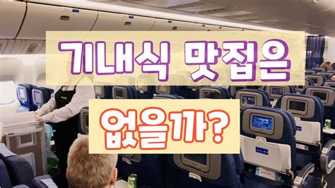 해외여행휴가 분위기 맛집인 비행기의 기내식 그 중에서 맛집은 없을까요 Youtube