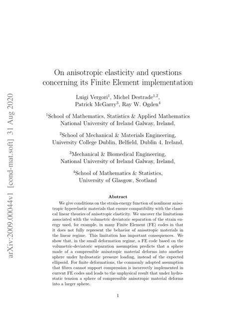 pdf on anisotropic elasticity and questions concerning its finite