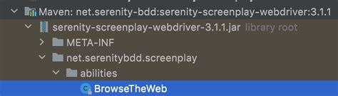 Serenity Bdd Screenplay Webdriver Missing Abilities Package When Import